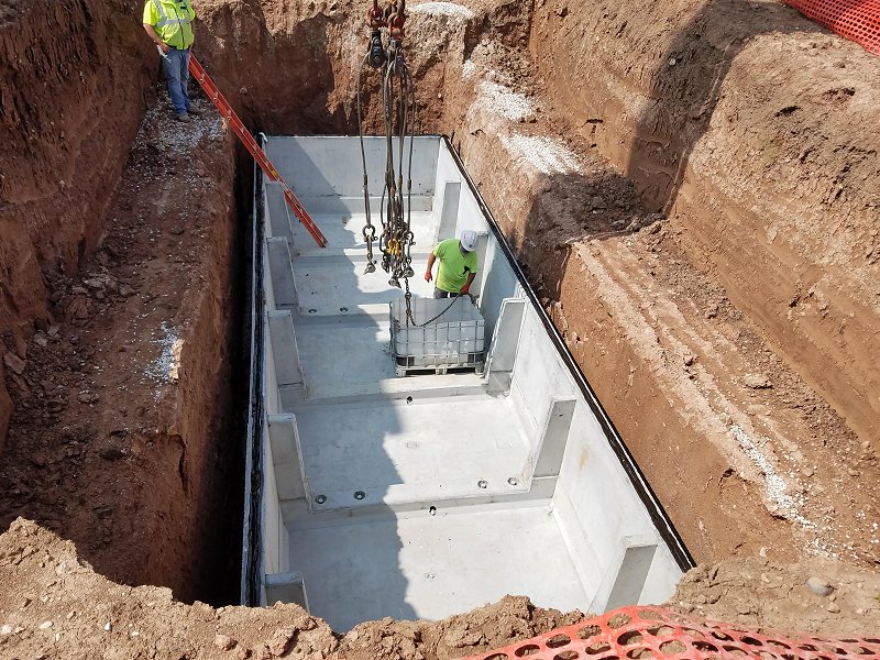 Crest Precast Concrete: Precast Concrete Fire Protection Tank - Howards ...