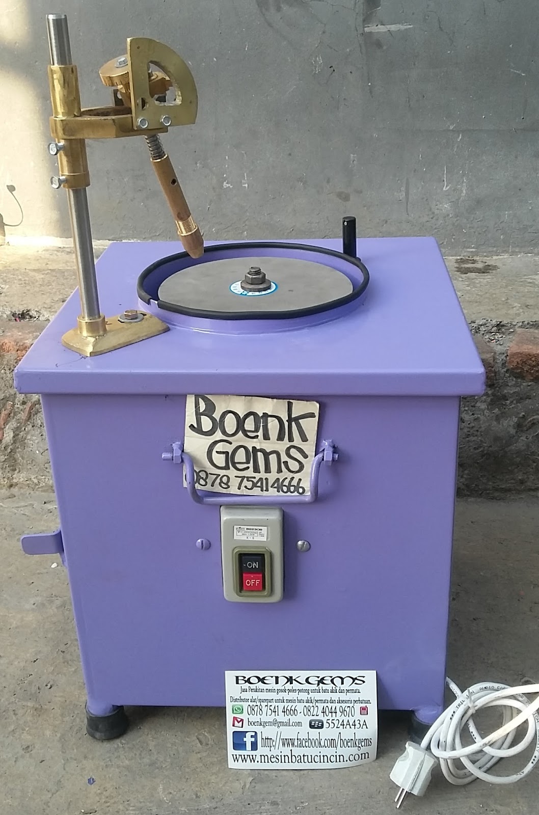 Mesin Faset Batu Akik - Faceting Machine Agate