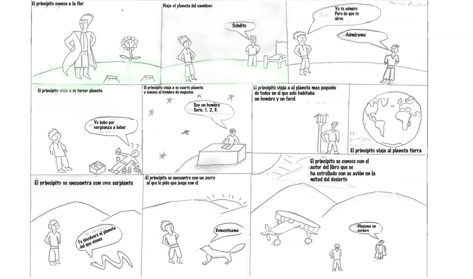 El Principito en cómic 2011 Bloque F: Comic
