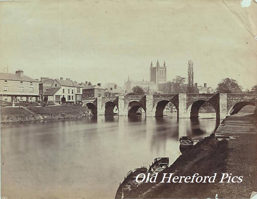 Old Hereford Pics.: The Old Wye Bridge, Hereford.