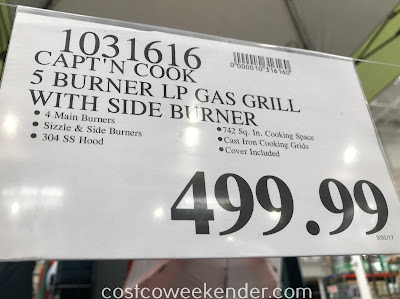 Capt'N Cook 5-Burner LP Gas Grill | Costco Weekender