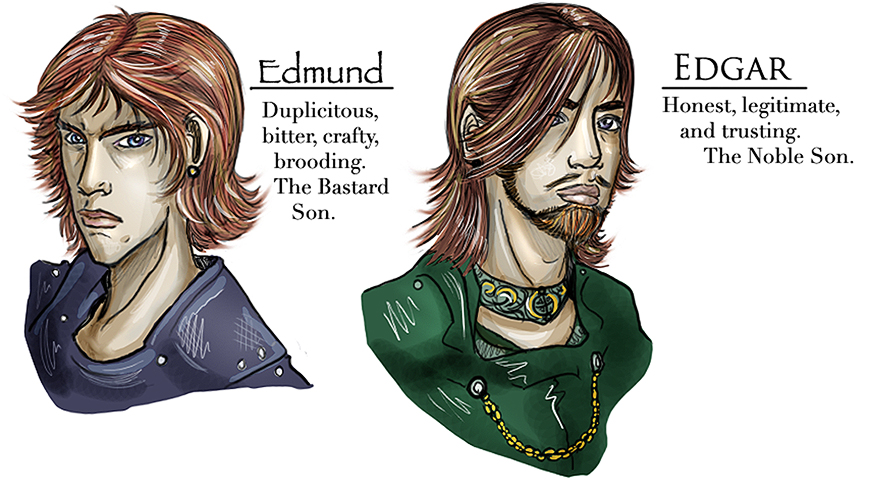 Shakespeare's Best Friend: WS ABC #27 Edgar & Edmund & King Lear