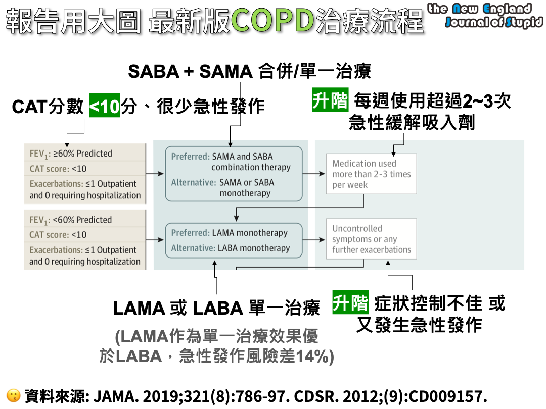報告用大圖 看得懂的COPD治療流程圖 (Diagnosis and Outpatient Management of Chronic ...