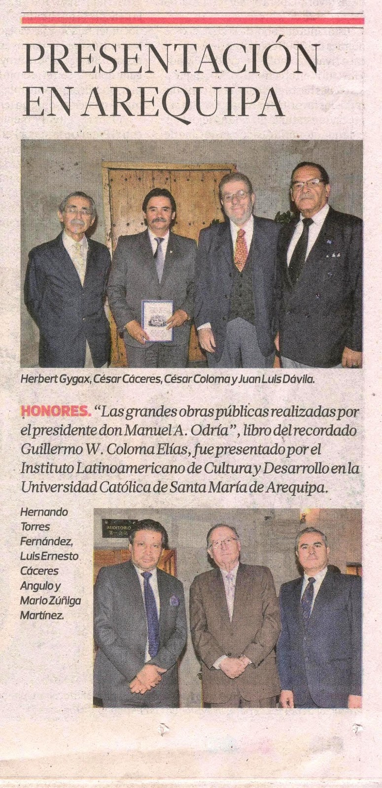 La Macro Región Sur del Perú: PRESENTACIÓN DE LIBRO SOBRE PRESIDENTE ...