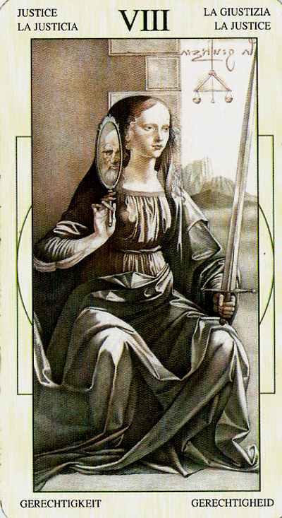 TAROT CAFE...: LA JUSTICIA (ARCANO MAYOR Nº 8 - TAROT DA VINCI)