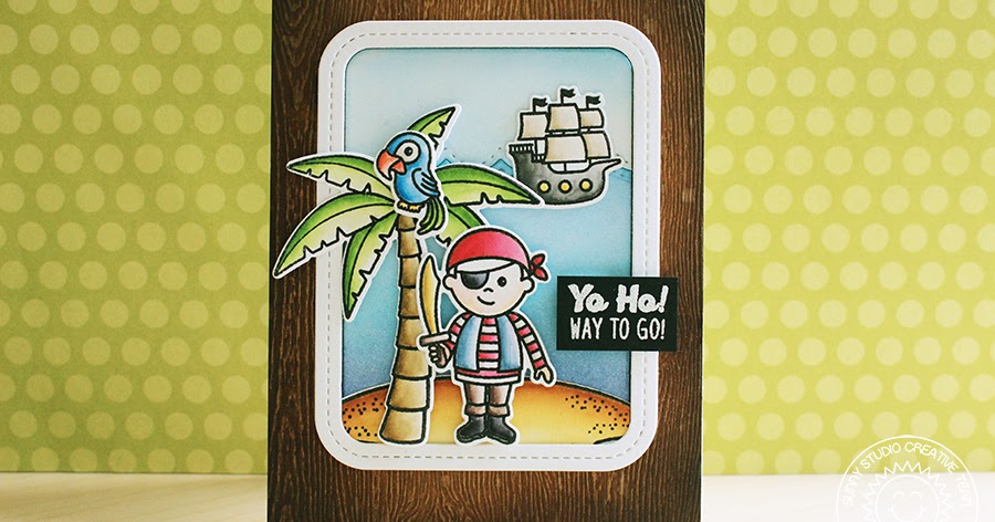 Sunny Studio: Pirate Pals Encouragement Card and Video with Eloise