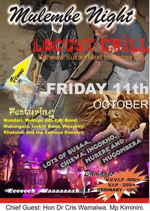 254 MTAANI DOT COM: MULEMBE/luhya NIGHT IS HERE AGAIN!!AT LOCUST GRILL ...