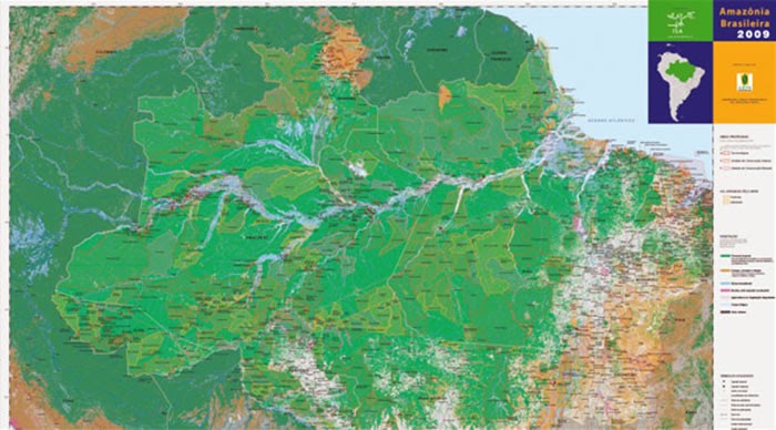 MAPA DETALHADO COM A LOCALIZAÇÃO DE MAIS DE 700 RESERVAS NA AMAZÔNIA ...
