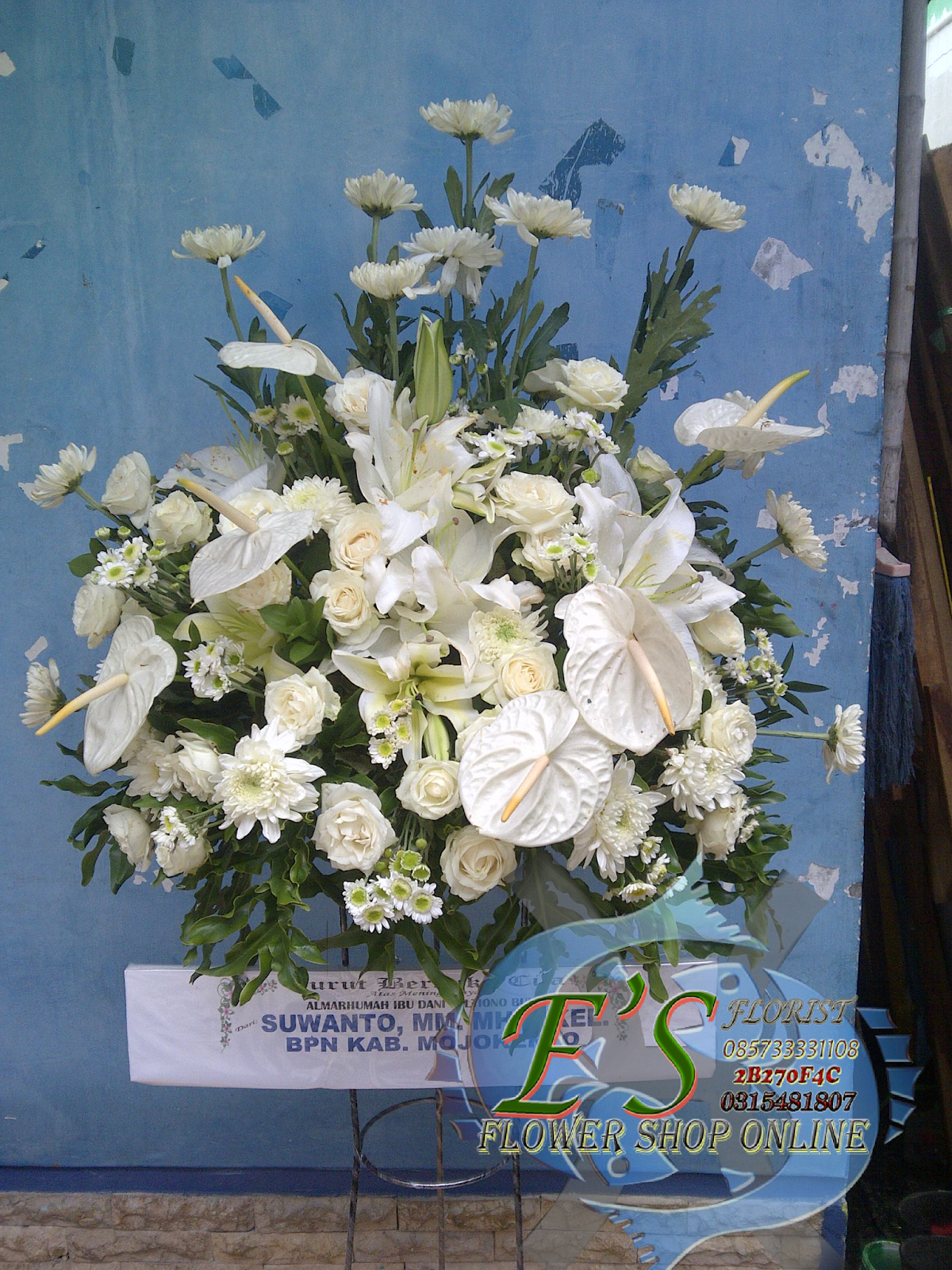 Bunga Ucapan Standing Flower | E'S Florist Kediri