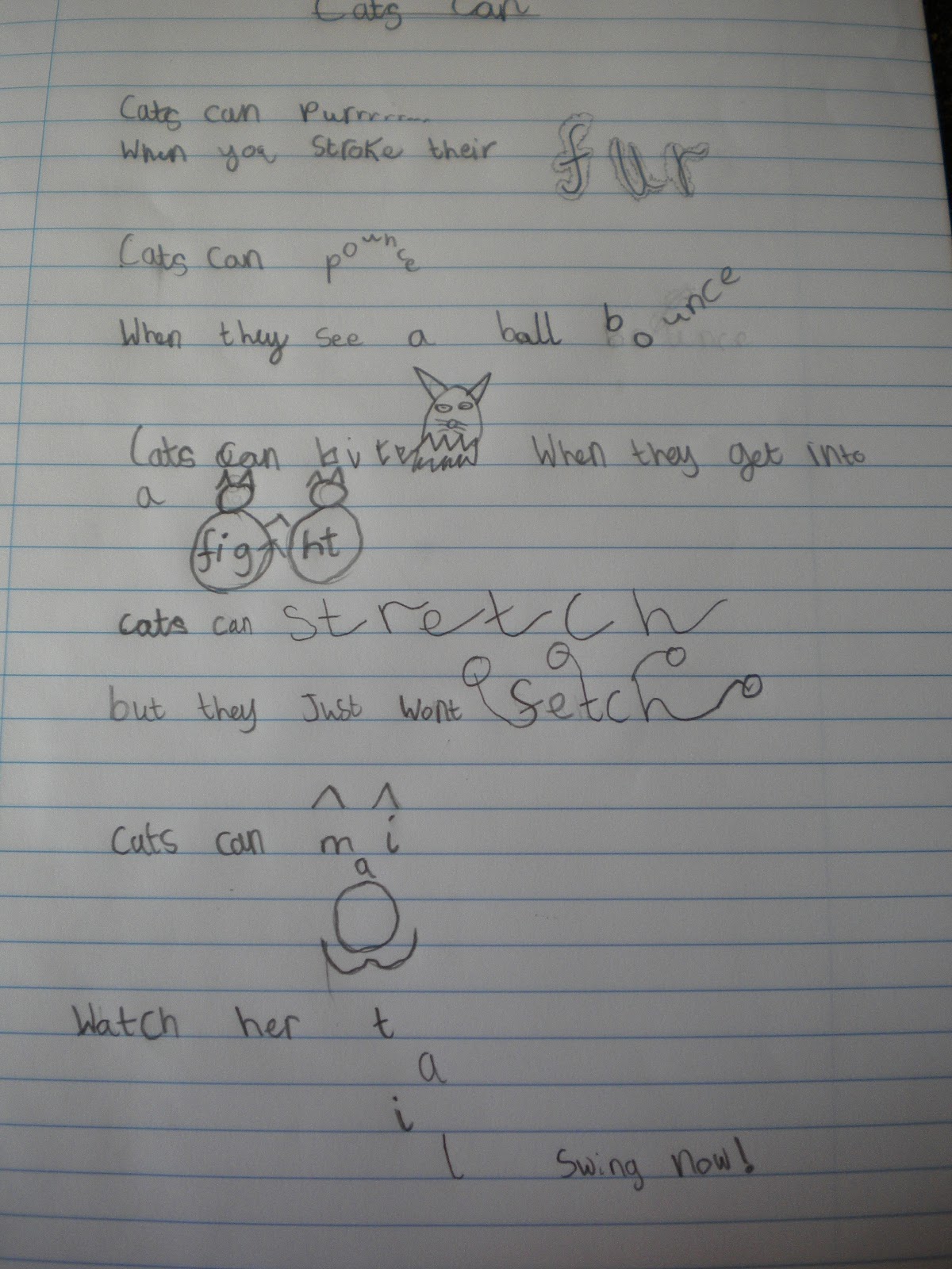 Mrs Elrick's class blog: Some More Calligram Poems