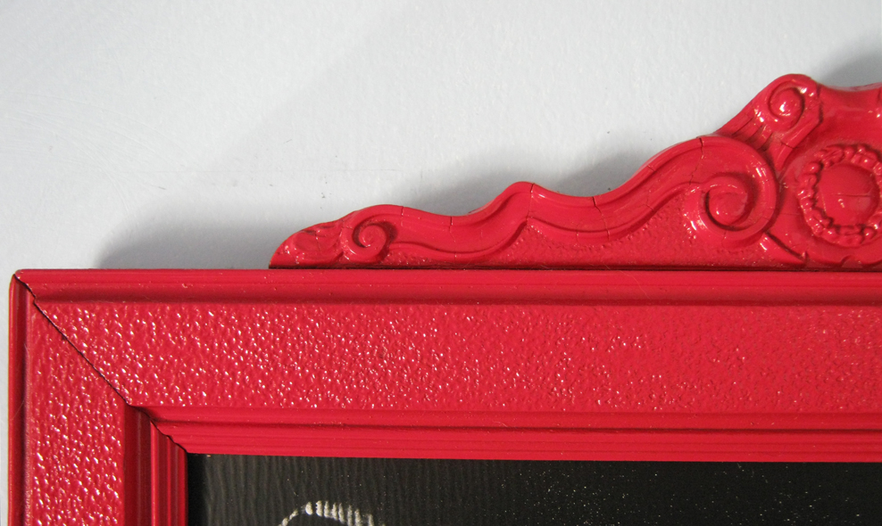 Found Beauty Studio: Vintage Frame Chalk Board Before and After