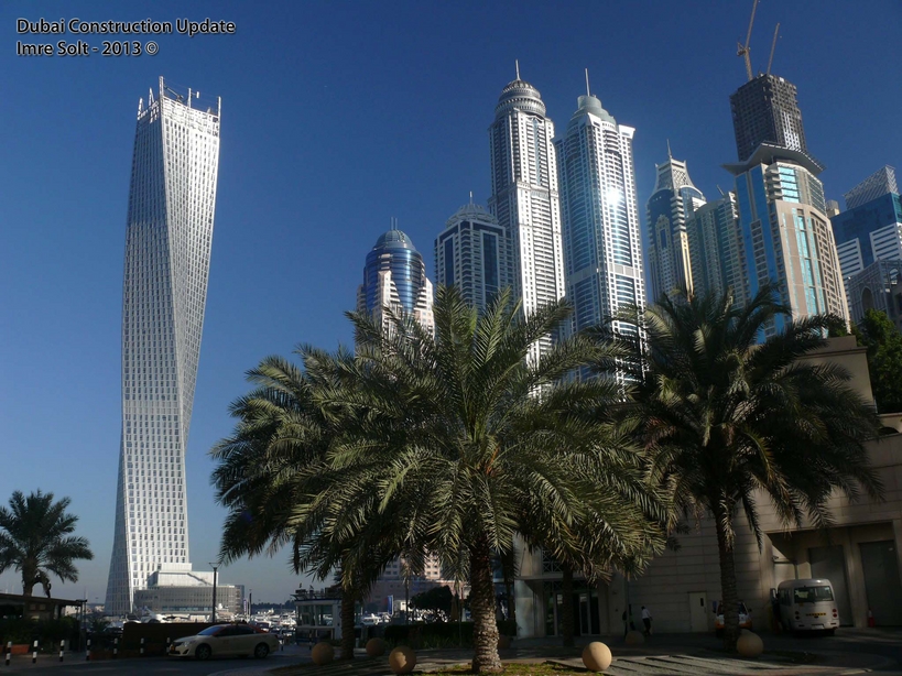 Dubai Constructions Update by Imre Solt: Cayan Tower photos, aka ...