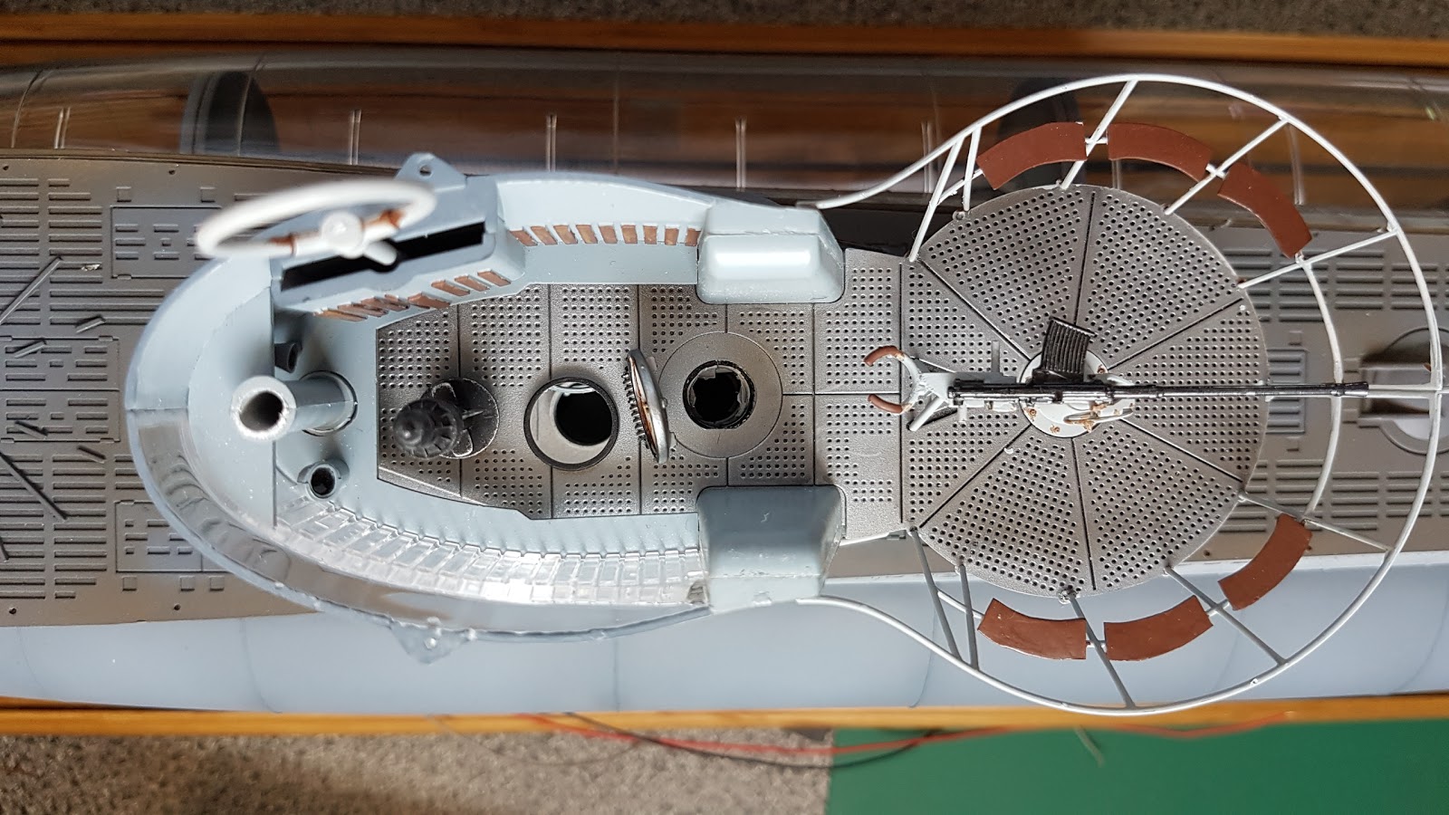 Model van een Duitse Type VIIC U-Boot in schaal 1:48