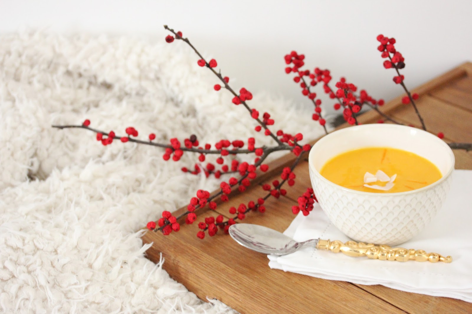 Le velouté butternut, coco, orange