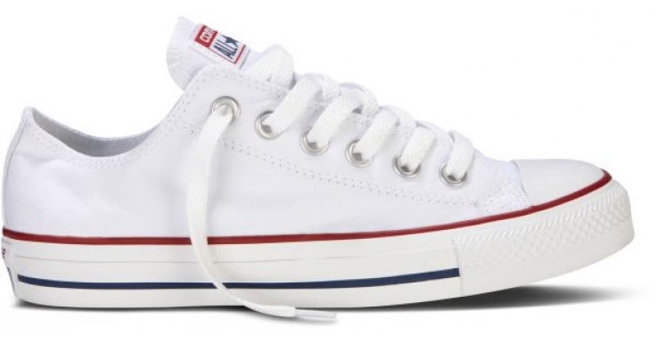 FOOTPRINTS: CONVERSE BLANAQUES