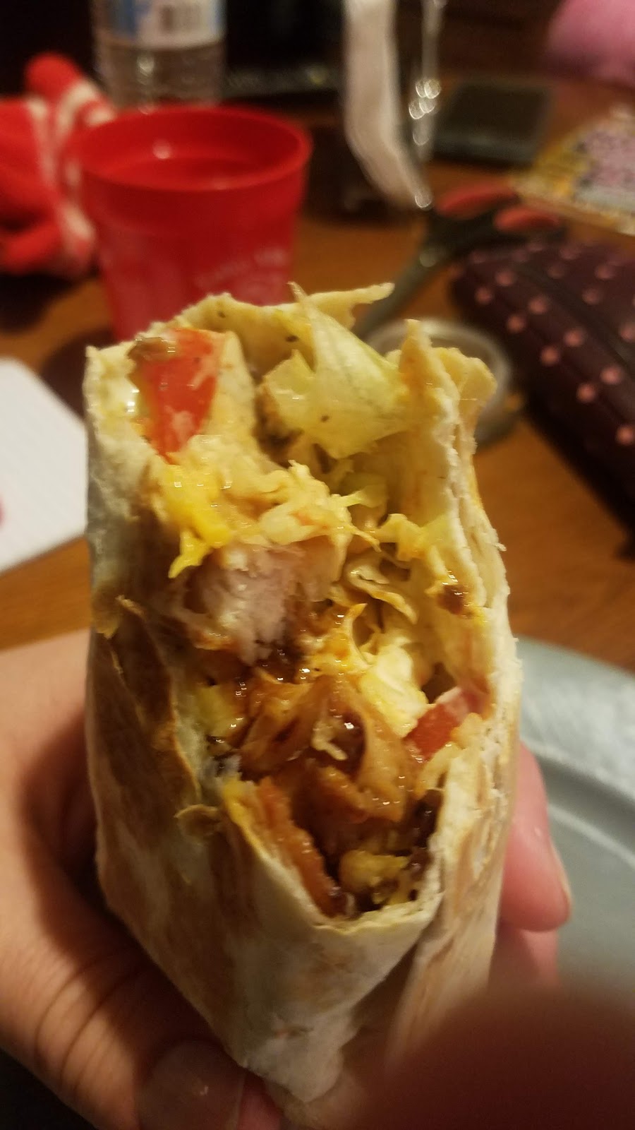 Cass' Kitchen: Bacon Ranch Chicken Burrito