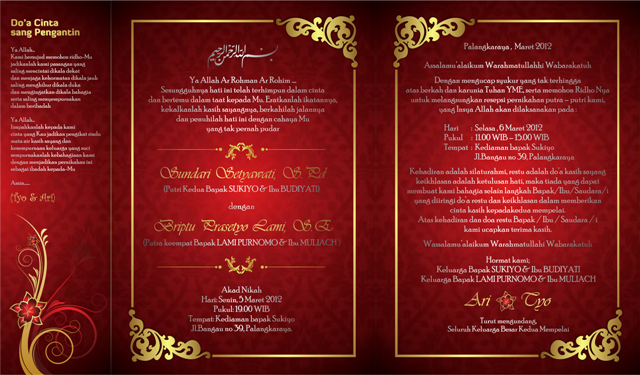 Undangan Pernikahan Format Cdr - lainstalzone