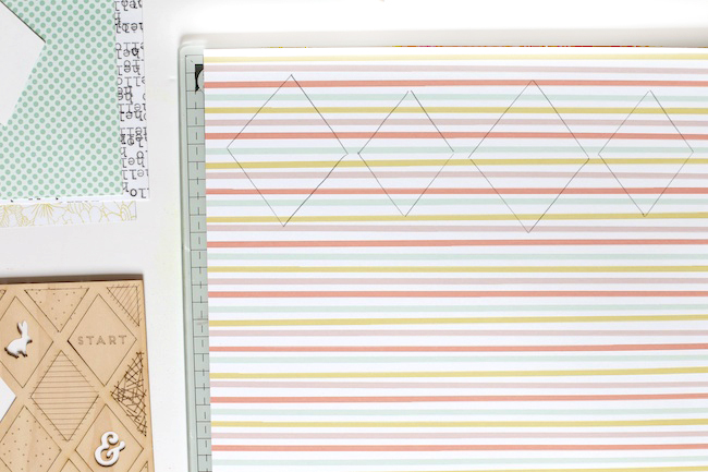 Stephanie Makes: Creating a Diamond Inspired Layout