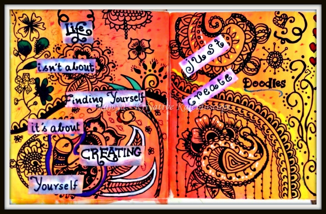 DOODLE ART JOURNAL - KRIYA-TIVE KALEIDOSCOPE