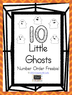 Crayons & Curls: Ten Little Ghosts Freebie!