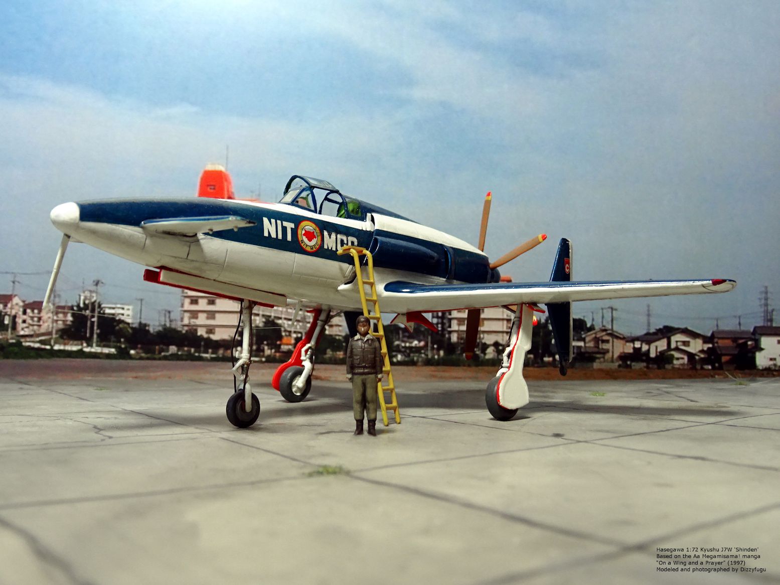 WildEagles: Kyushu J7W "Shinden" Oh, my goddess! by DizzyFugu