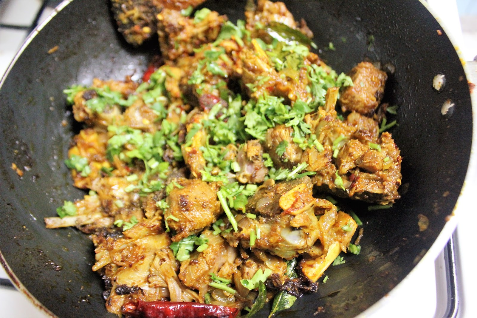 Bethica's Kitchen Flavours: Spicy & Tangy Dry Mutton Fry