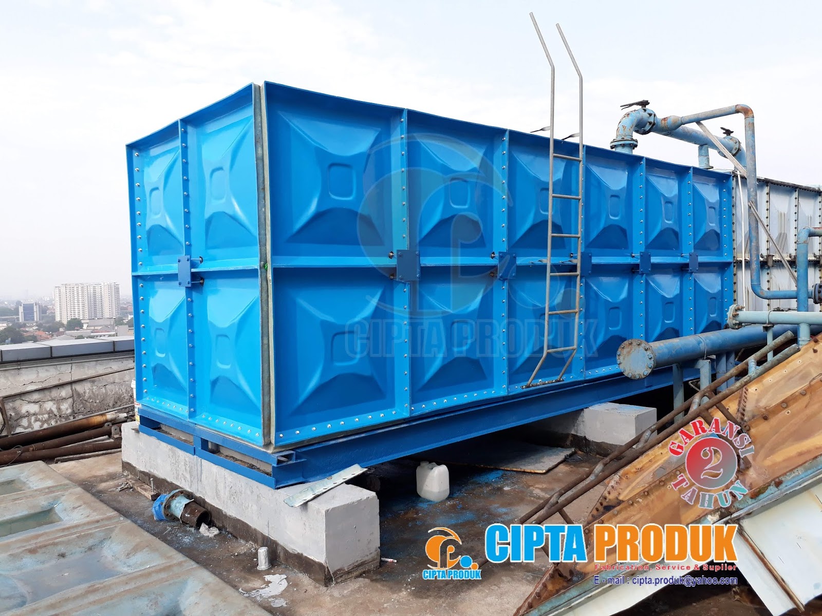 Produk Tangki panel Fiber Indonesia: Roof Tank Panel Fiber / Tangki Panel