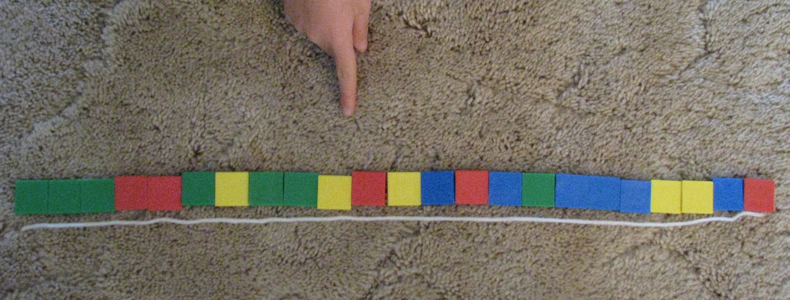 love2learn2day: Head Strings: Measuring with String & Tile