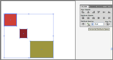 Distribute Objects with Custom Spacing in Illustrator