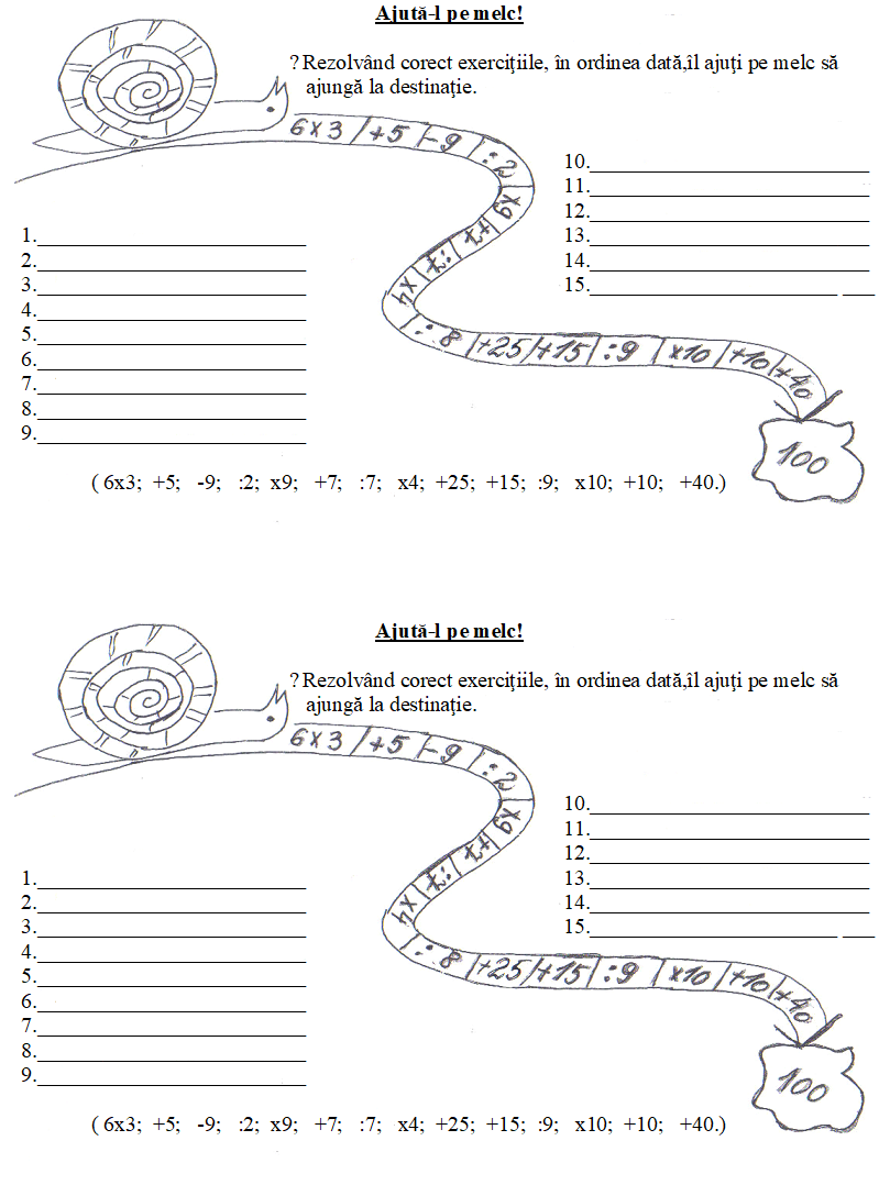 EDUCATIA CONTEAZA : INMULTIREA SI IMPARTIREA NUMERELOR NATURALE