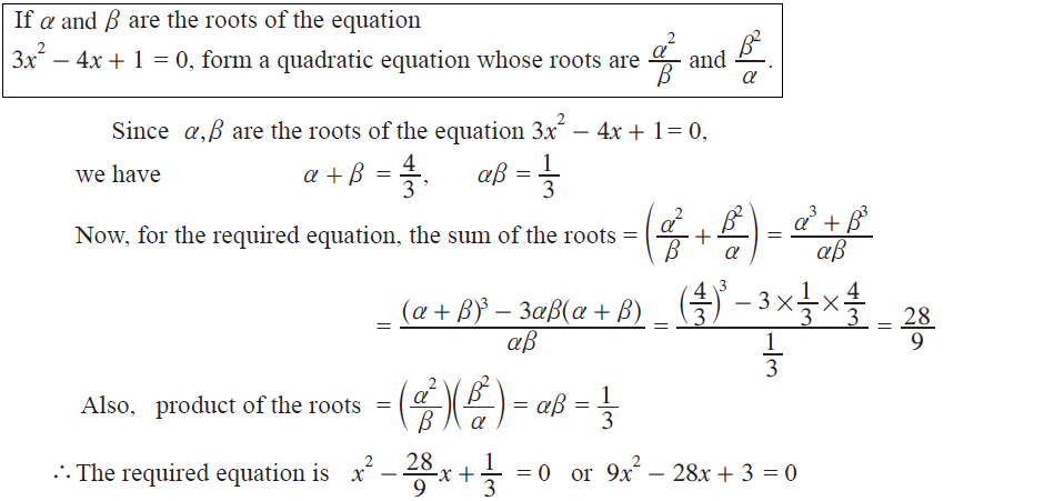 OMTEX CLASSES: If α and β are the roots of the equation 3x^2 - 4x + 1 ...