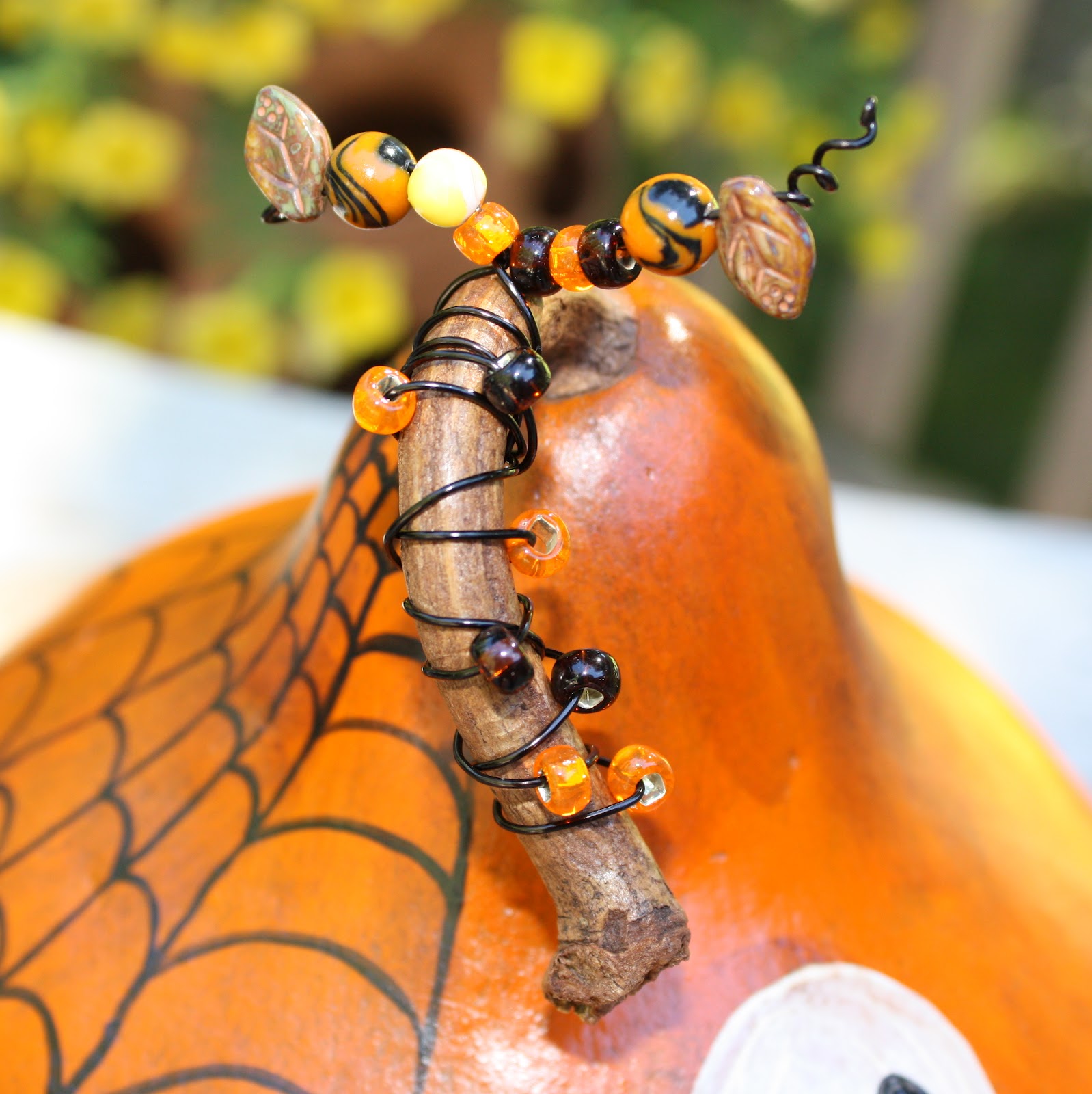 sprinkled blessings studios: Hand Painted Halloween Kettle Gourd ...