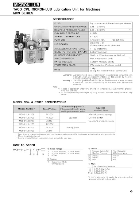 For sale: TACO Micron Lub Lubrication Unit MC-9 Series for Php 10,000 ...