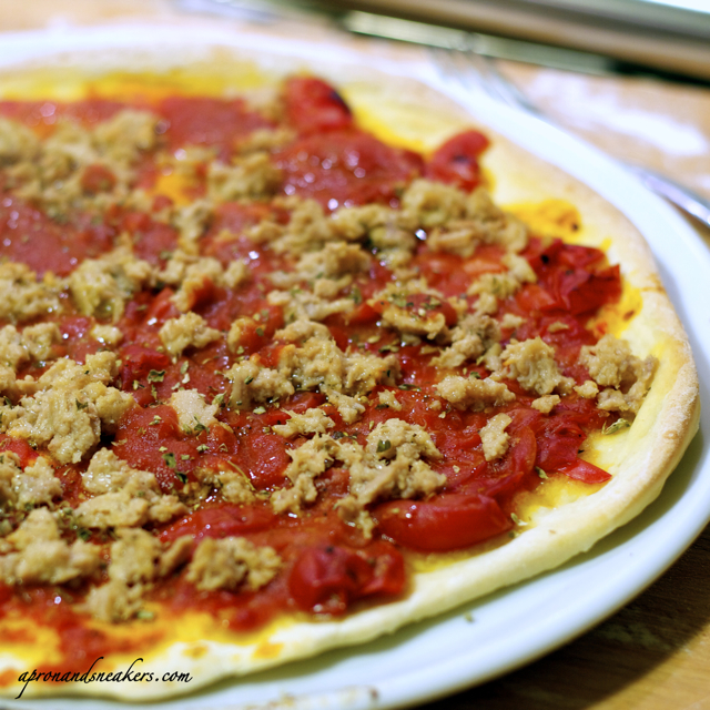 Making Round Pizzas at Home
