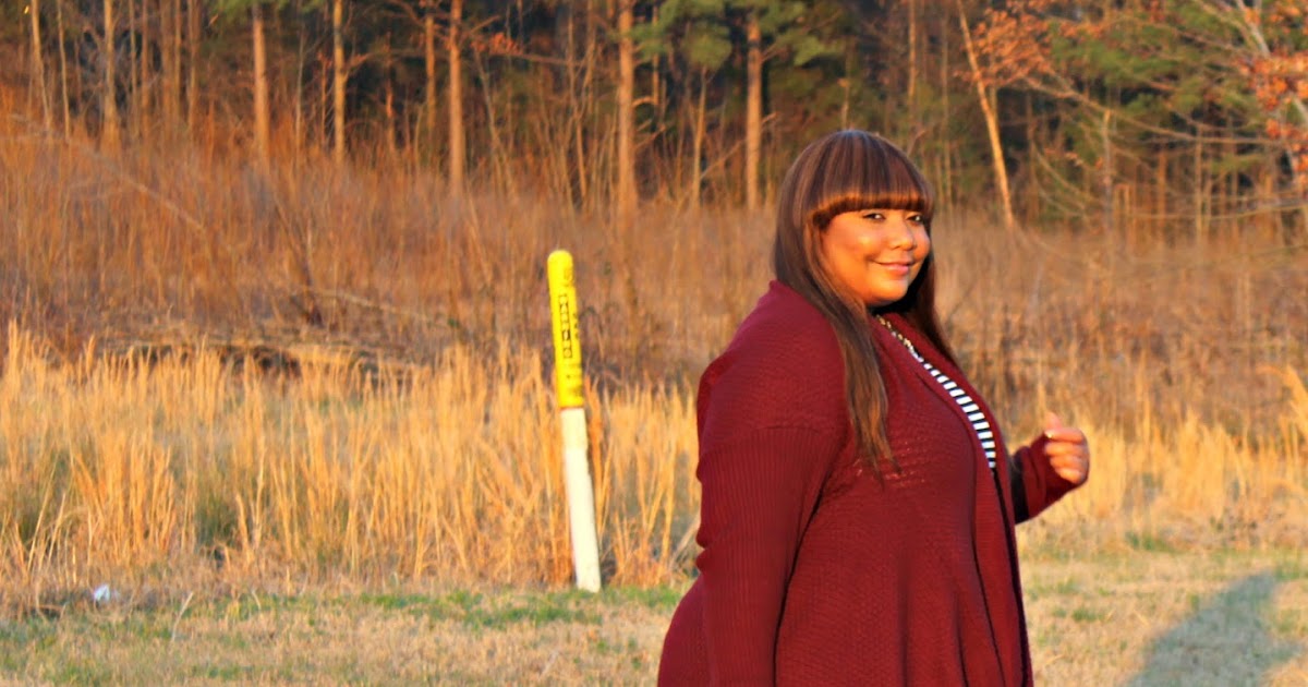 Curvaceously Bee: 4 Ways to Style Red While Plus size: The Cardigan