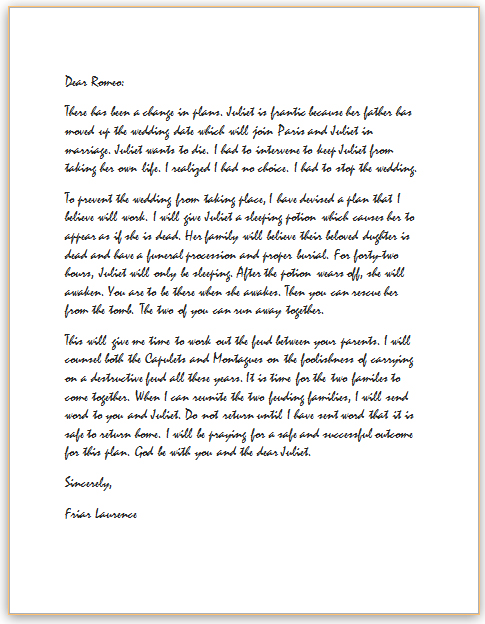 A Series of Very, Very Unfortunate Events w/ Friar Laurence: May 2016