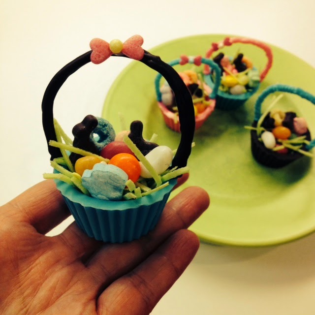 Sugar Swings! Serve Some: Mini Chocolate All Edible Easter Baskets