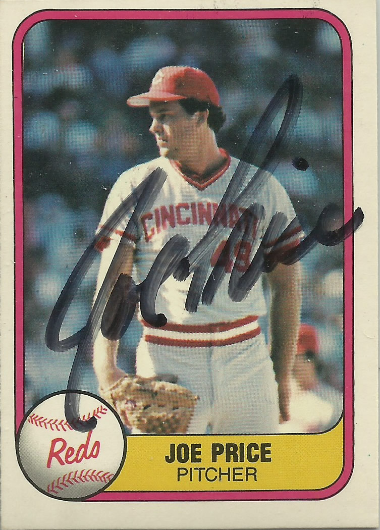 Cincinnati Reds Baseball Card Collector: TTM: Joe Price