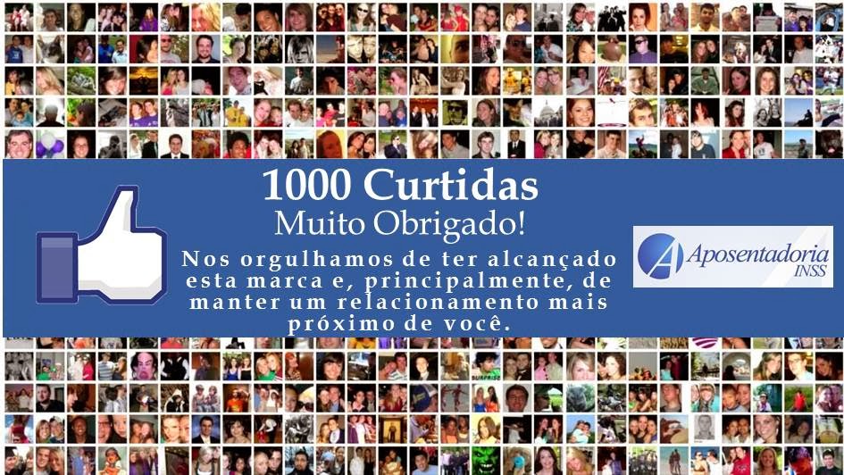 INSS - Conheça os seus Direitos: 1.000 Curtidas no Facebook! INSS - Conheça os seus Direitos: 1.000 Curtidas no Facebook!