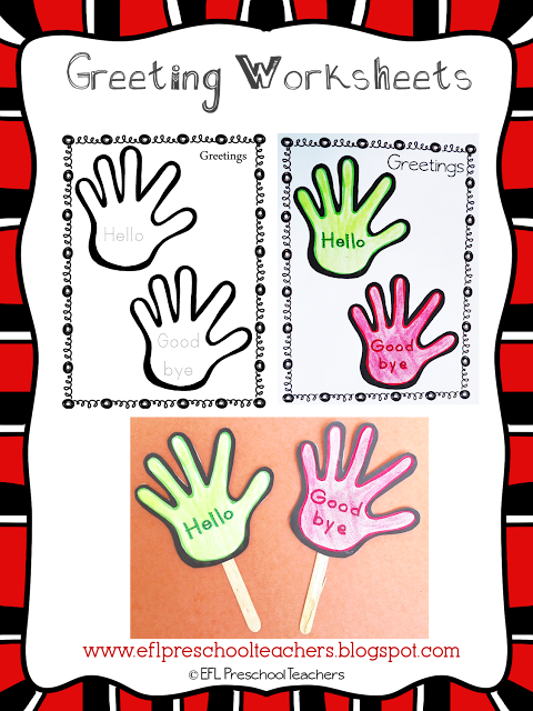 ESL/EFL Preschool Teachers: Greetings Theme Resources for ELL