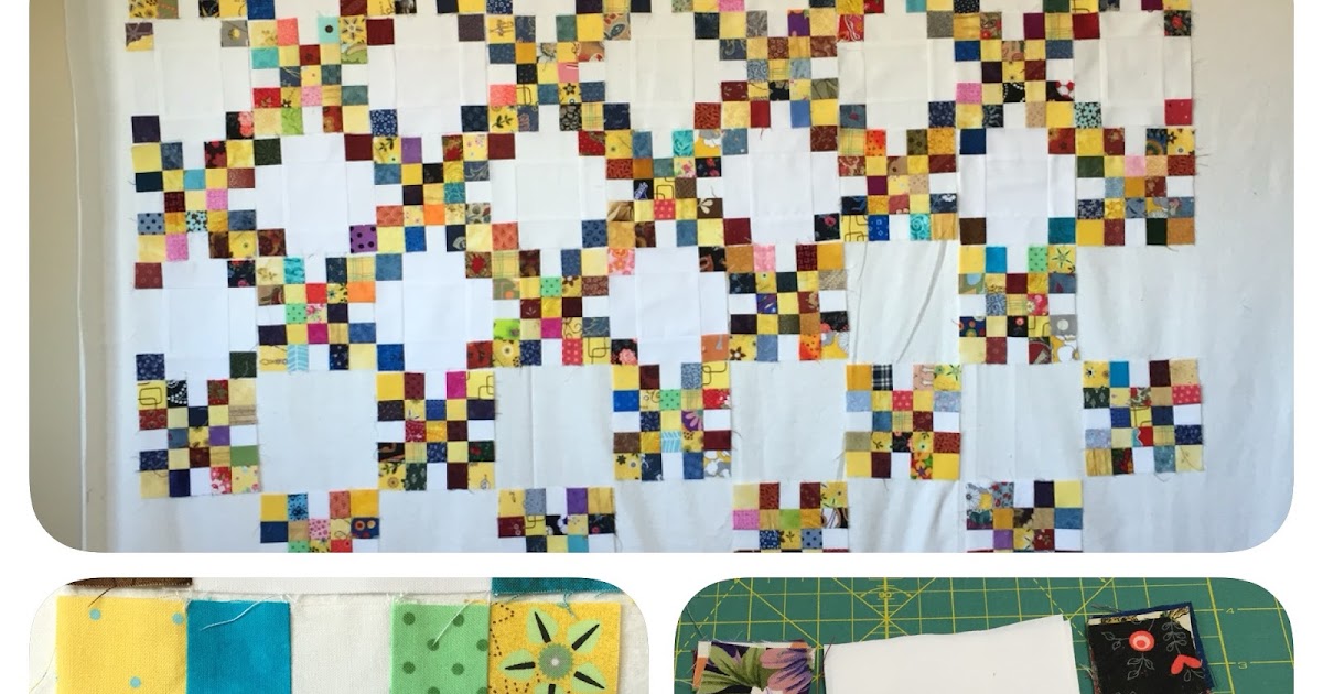 Scrappy Double Irish Chain Quilt
