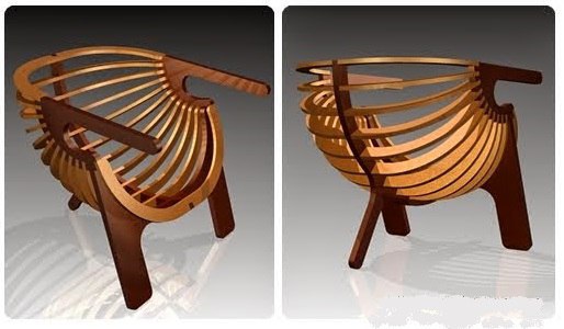 nice chair dxf file - cnc world free download files