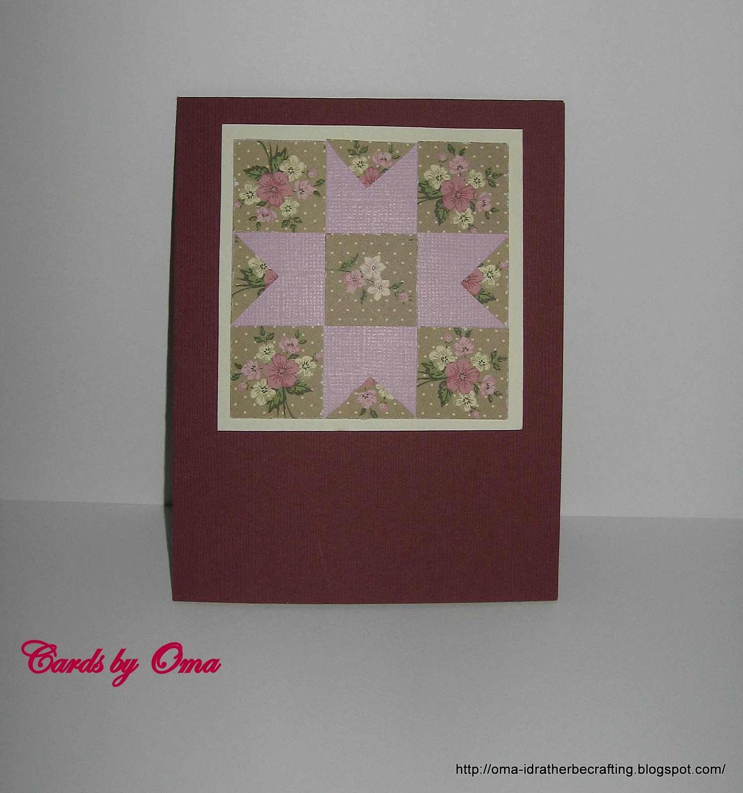 I'd rather be crafting: Quilt card