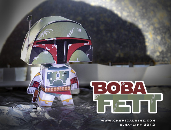 Paper Toy - Star Wars Big Head Boba Fett - Papercraft4u | Free ...