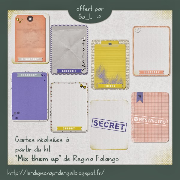 Le Digiscrap de Ga'L: "Mix them up" de Regina Falango + Freebie