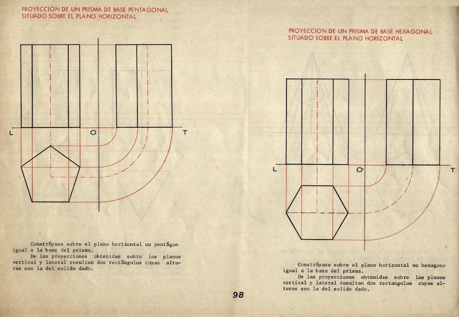 Notas de Dibujo Técnico Para Estudiantes : Proyección de Triángulo ...