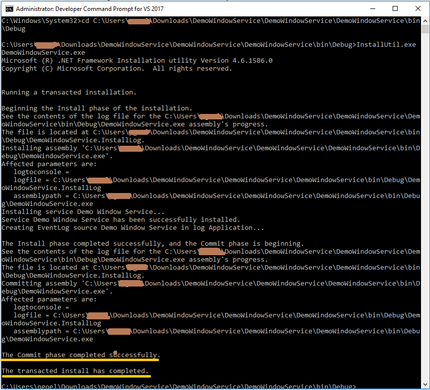 Steps to Create Windows Service