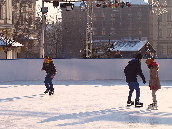 Krakow and more - photoblog : Ice skating rink in Cracow (Lodowisko w ...