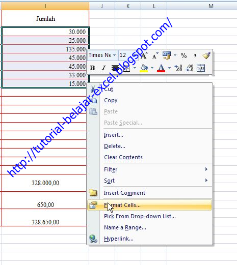 Tutorial Excel: Cara|menulis|tanda|mata uang|rupiah|di excel