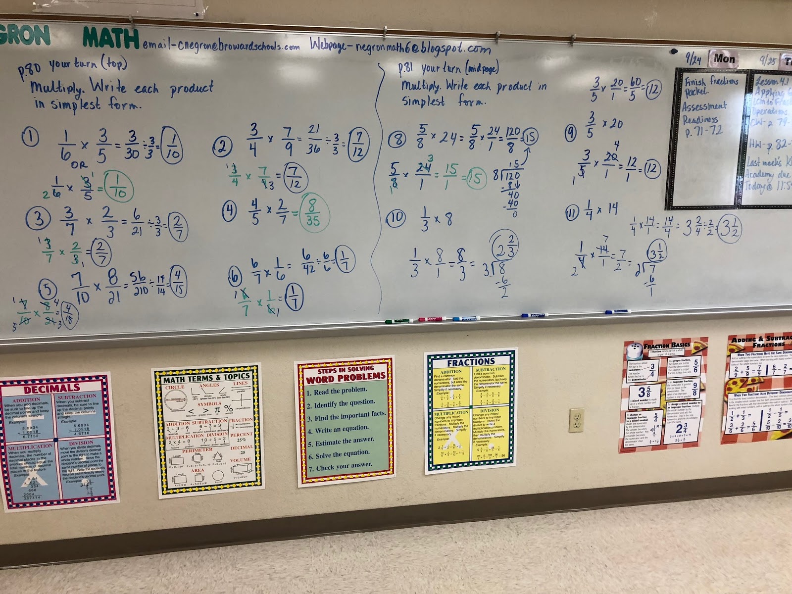 Mrs. Negron 6th Grade Math Class: Lesson 4.1 Applying GCF and LCM to ...